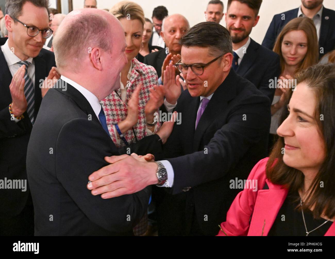 26 March 2023, Hesse, Frankfurt/Main: Boris Rhein (CDU, M), Minister ...