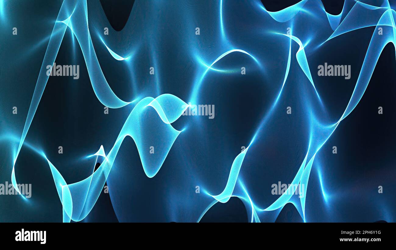 Abstract digital light background. 3d rendering line and dot lights on ...
