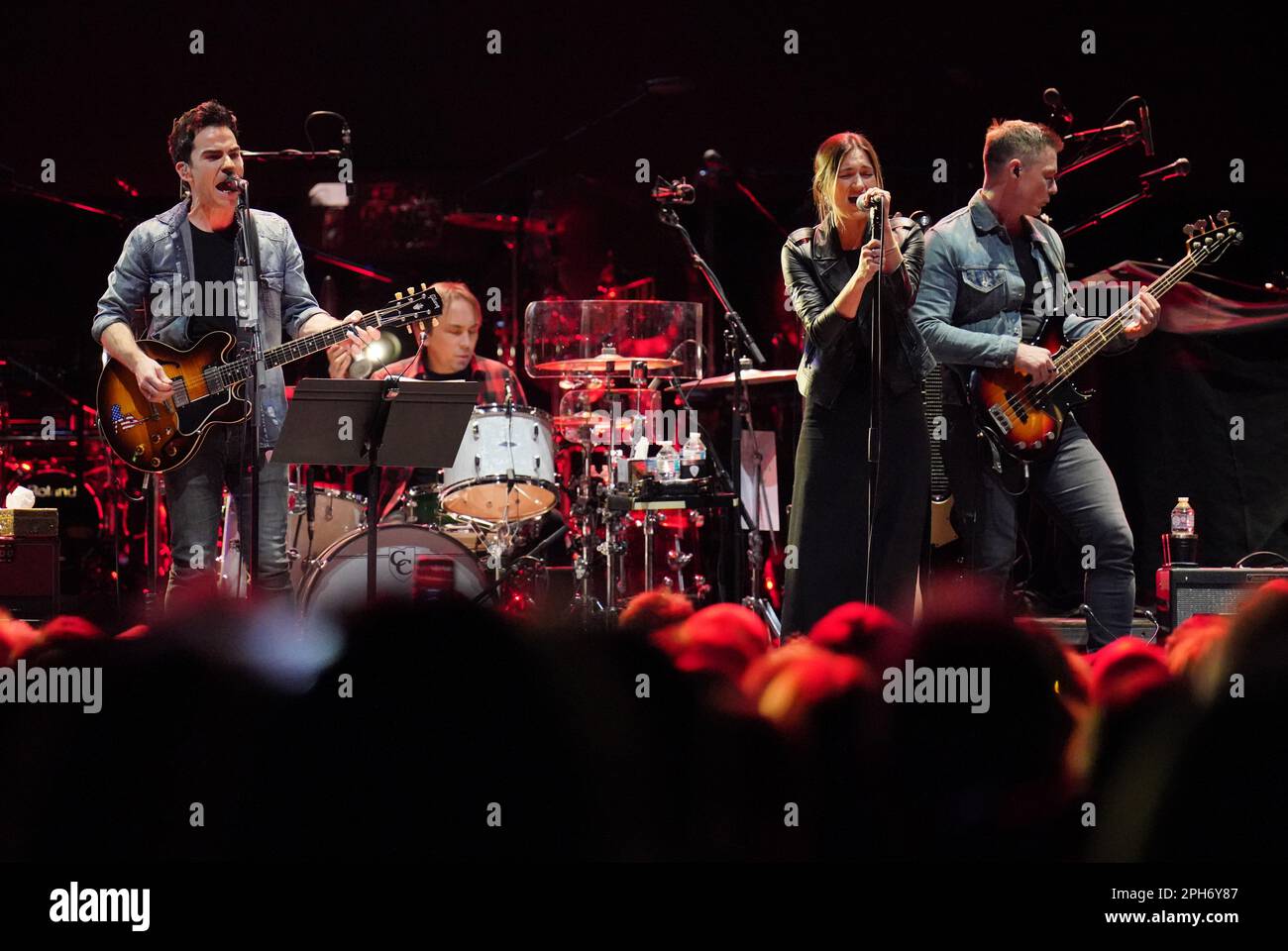 Kelly Jones (left) and Patty Lynn (second right) of Far from Saints ...