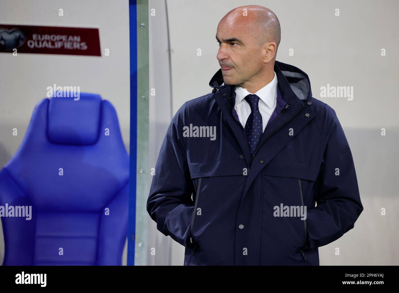 Portugal's coach Roberto Martinez prior to the Euro 2024 group J ...