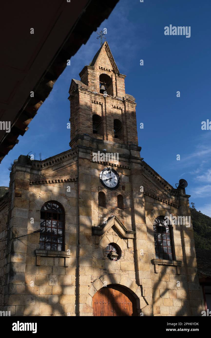 Facade of the Divine Savior Parish of Sopo, main catholic temple of ...