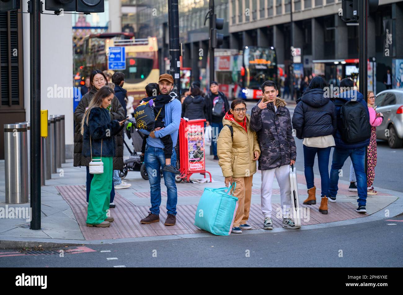 LONDON - November 12, 2022: The hustle and bustle of a busy London ...