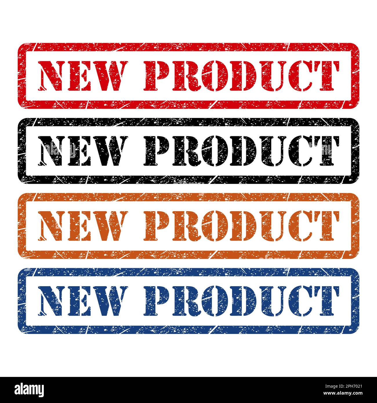 New product stamp symbol, label sticker sign button, text banner vector ...