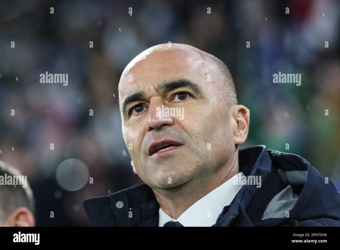 Solna, Sweden. 26th Mar, 2023. Portuguese head coach Roberto Martinez ...