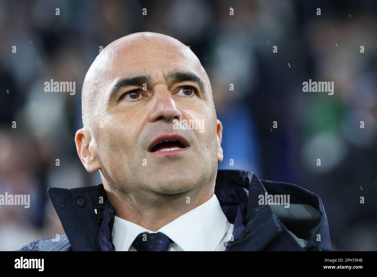 Solna, Sweden. 26th Mar, 2023. Portuguese head coach Roberto Martinez ...