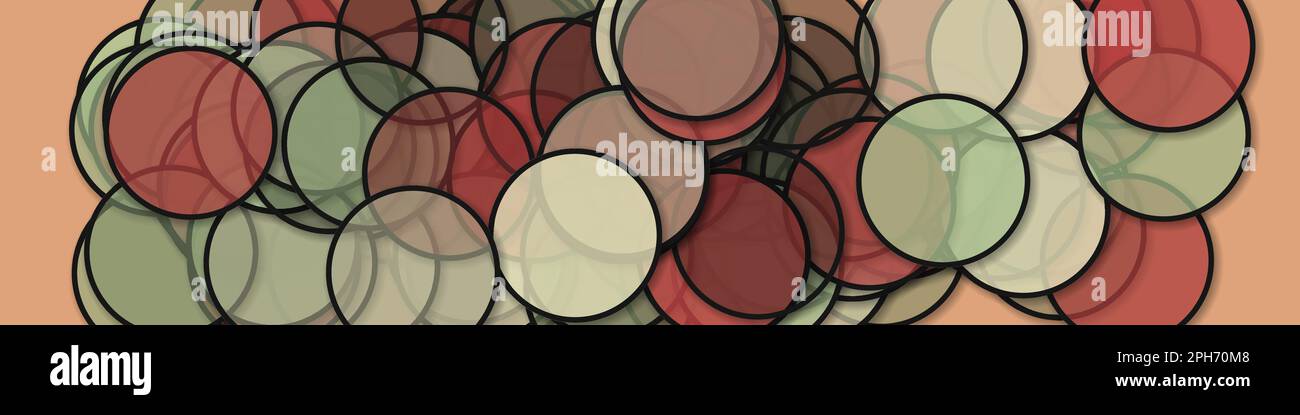 Circle shadows generative art background art illustration Stock Vector ...