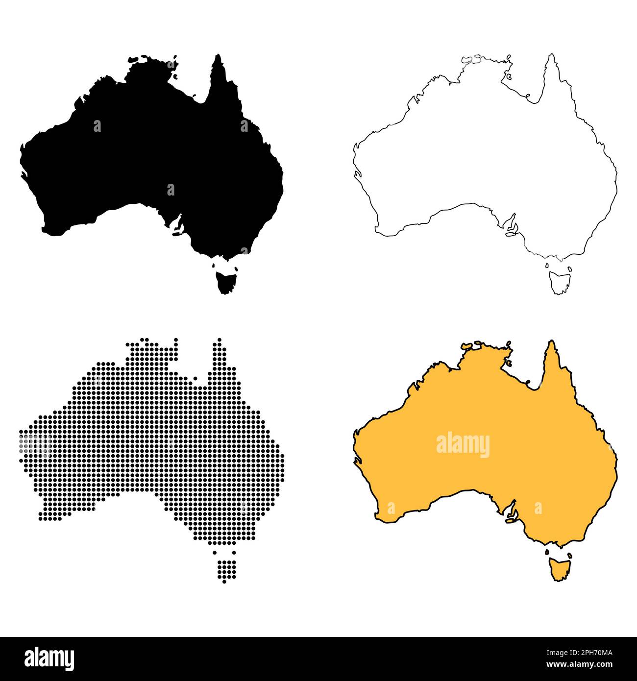 Australia map icon, geography blank concept, isolated graphic ...
