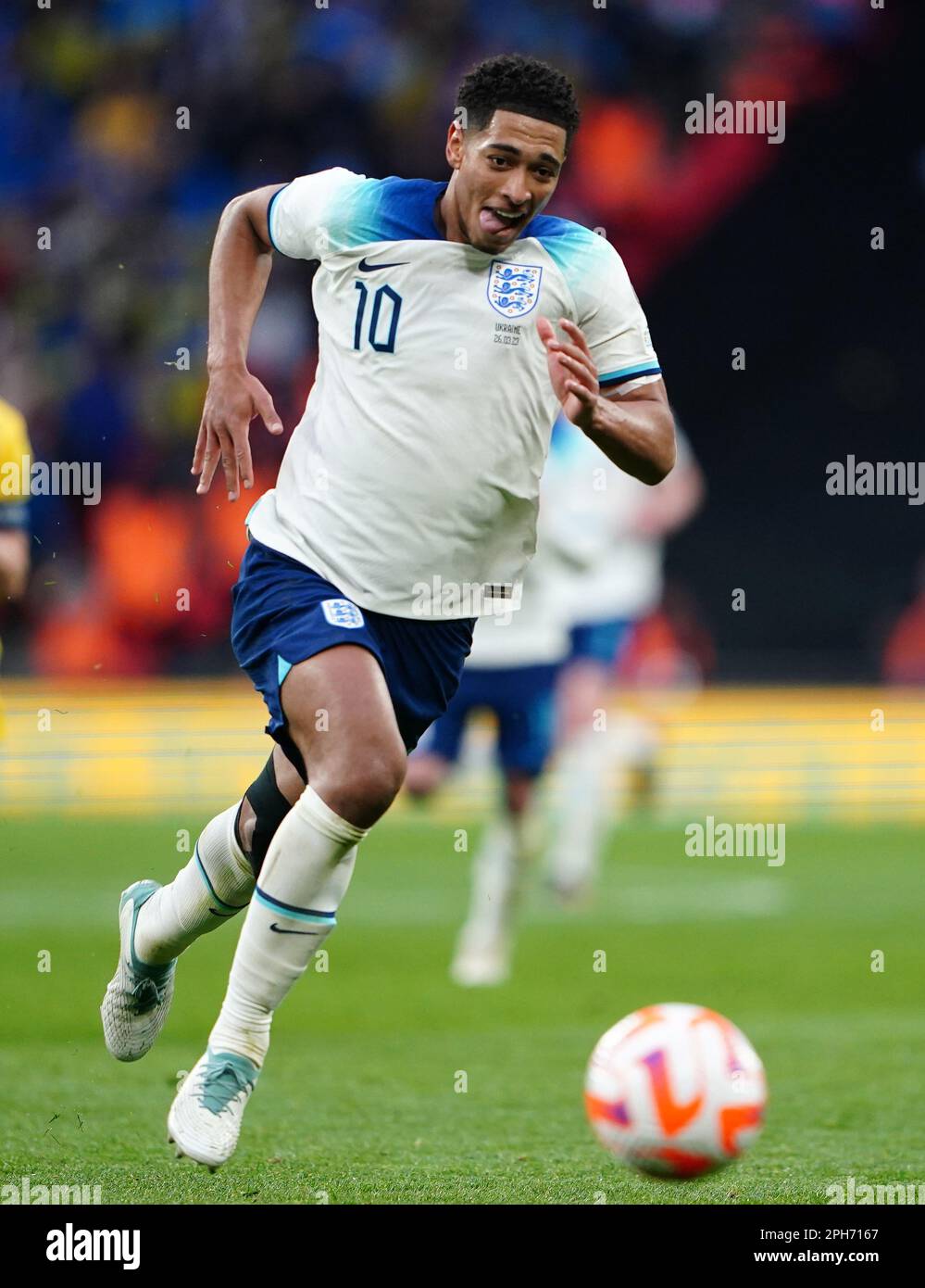 England's Jude Bellingham during the UEFA Euro 2024 Group C qualifying ...