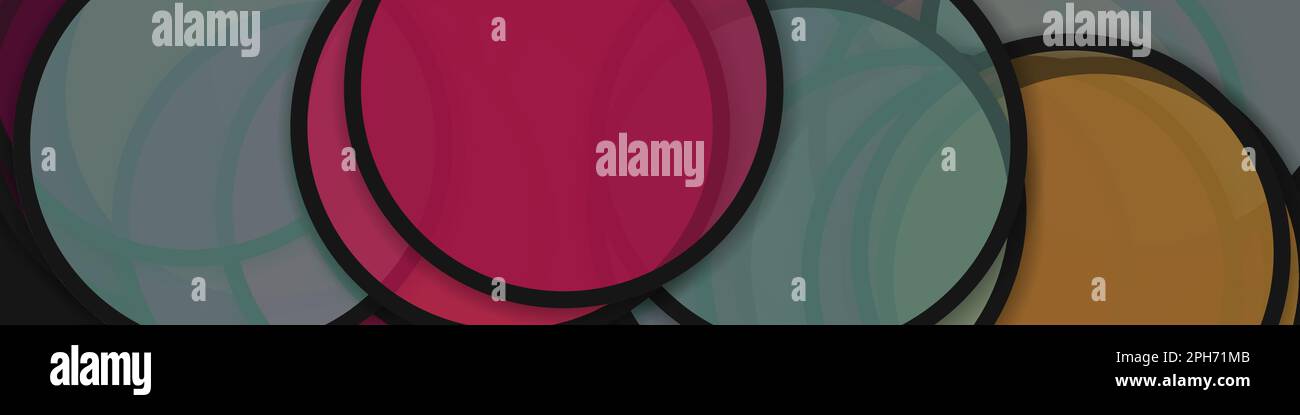 Circle shadows generative art background art illustration Stock Vector ...