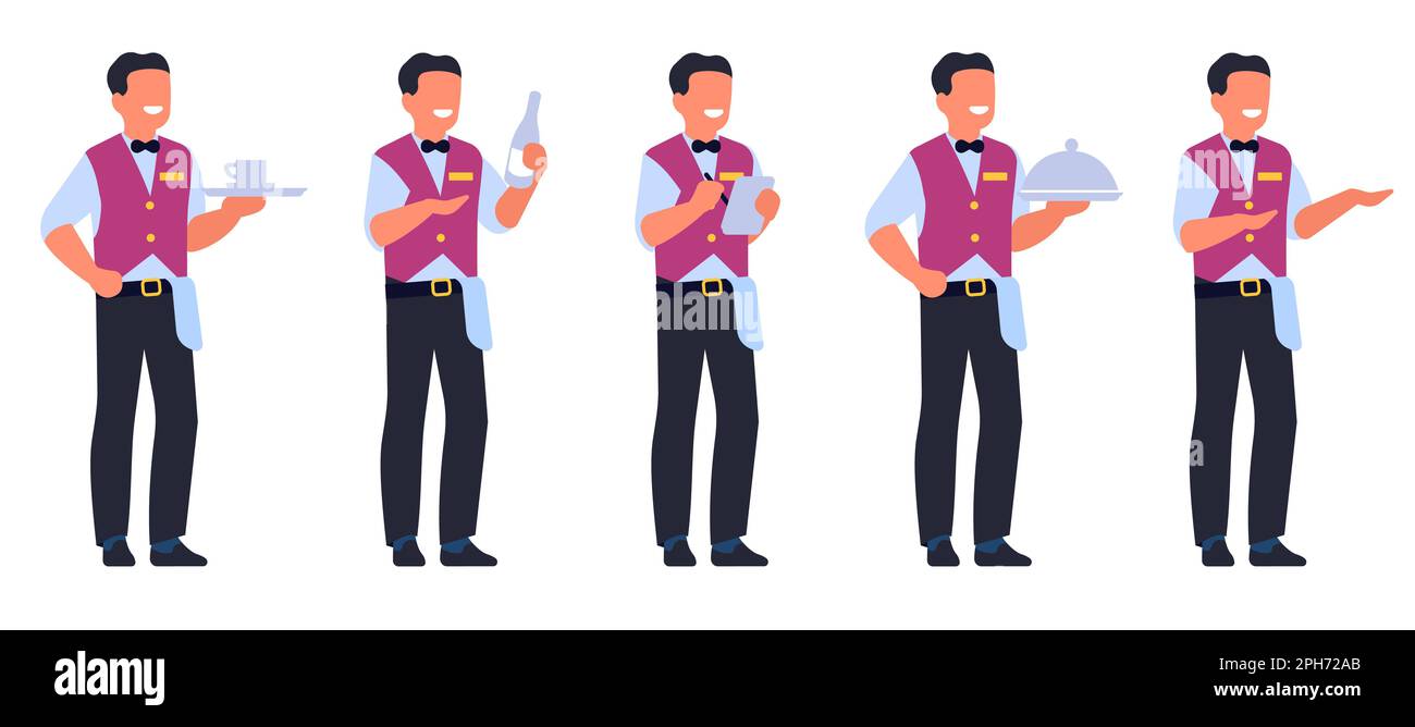 The headwaiter Stock Vector Images - Alamy
