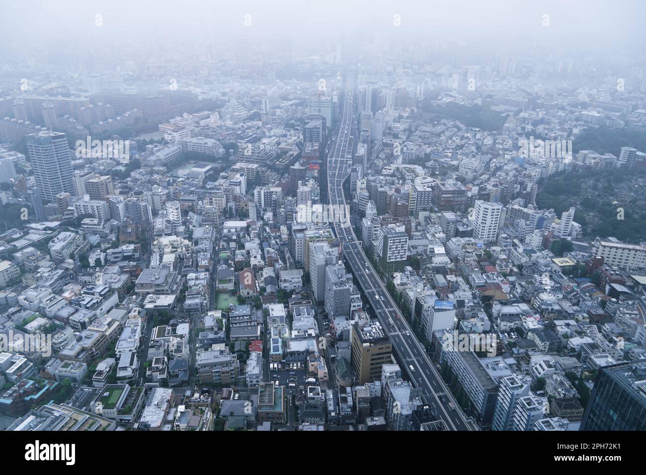 A stunning aerial view of a bustling city skyline in Tokyo Stock Photo - Alamy