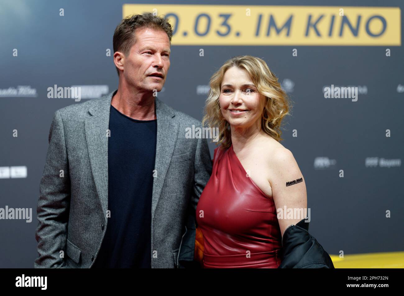 Cologne, Germany. 26th Mar, 2023. Actors Till Schweiger (l) and Tina ...