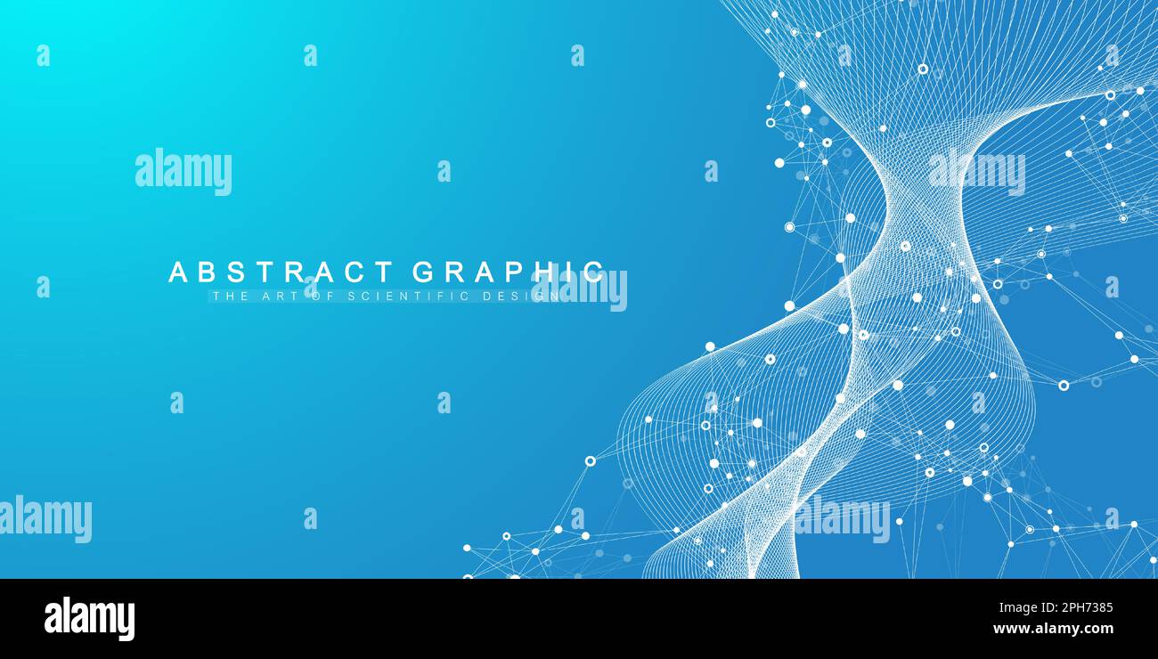 Scientific vector illustration genetic engineering, DNA helix, DNA ...