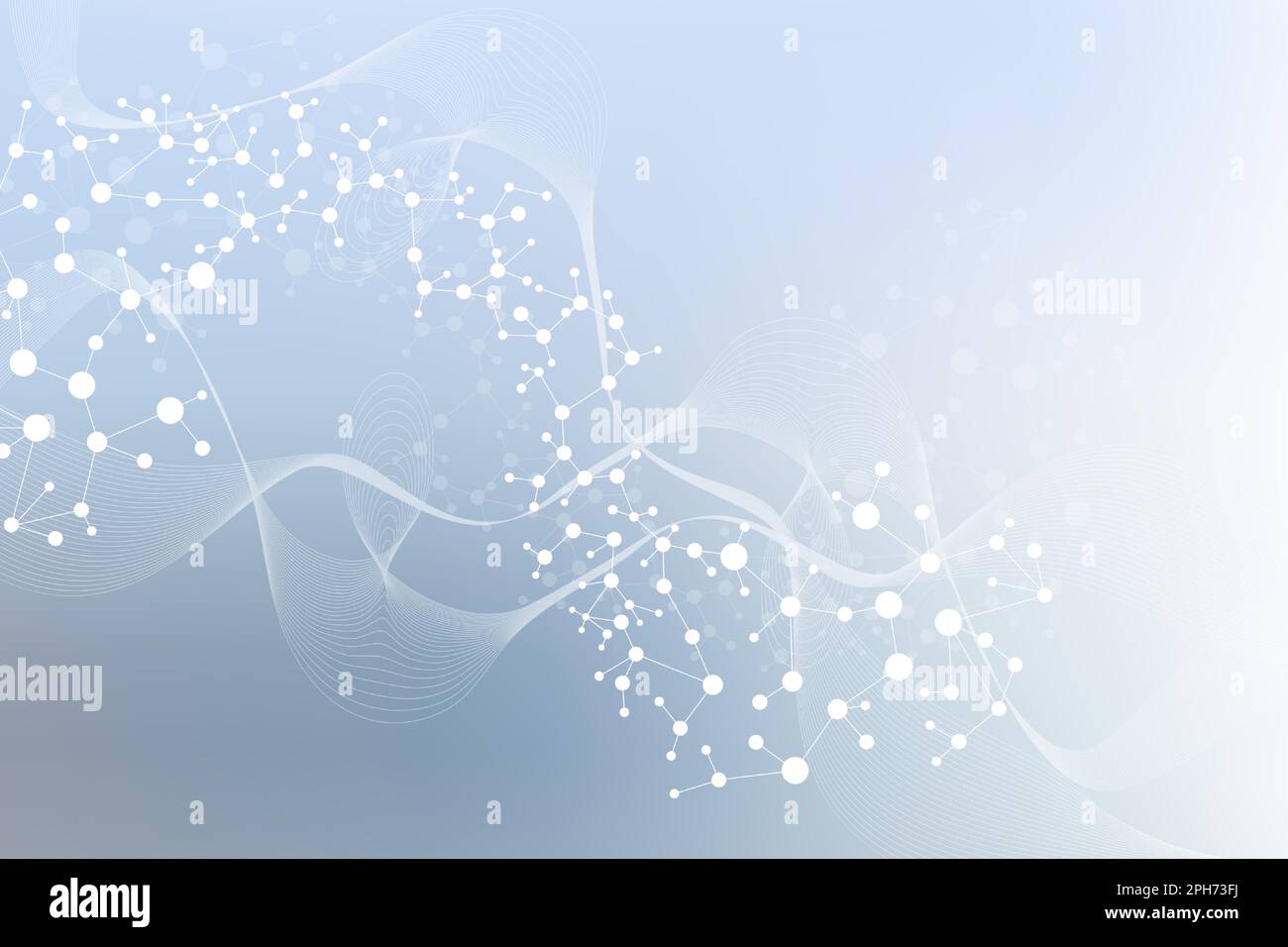 Modern Abstract Molecules Structure For Science Or Medical Background