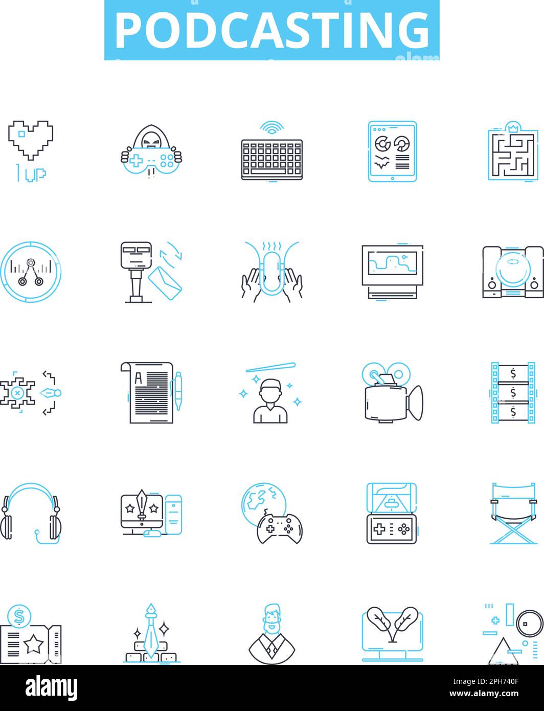 Capturing an audience Stock Vector Images - Alamy