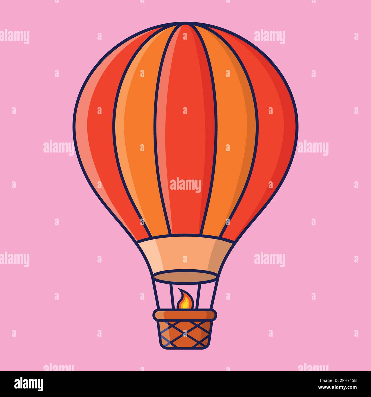 Hot Air Balloon Vector, Colorful Air Balloon Illustration, Cartoon Air ... Hot Air Balloon Vector, Colorful Air Balloon Illustration, Cartoon Air ...