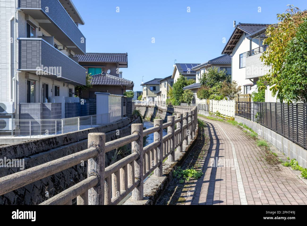 The Yokogawa residential district of Kanazawa, Ishikawa, Japan Stock ...