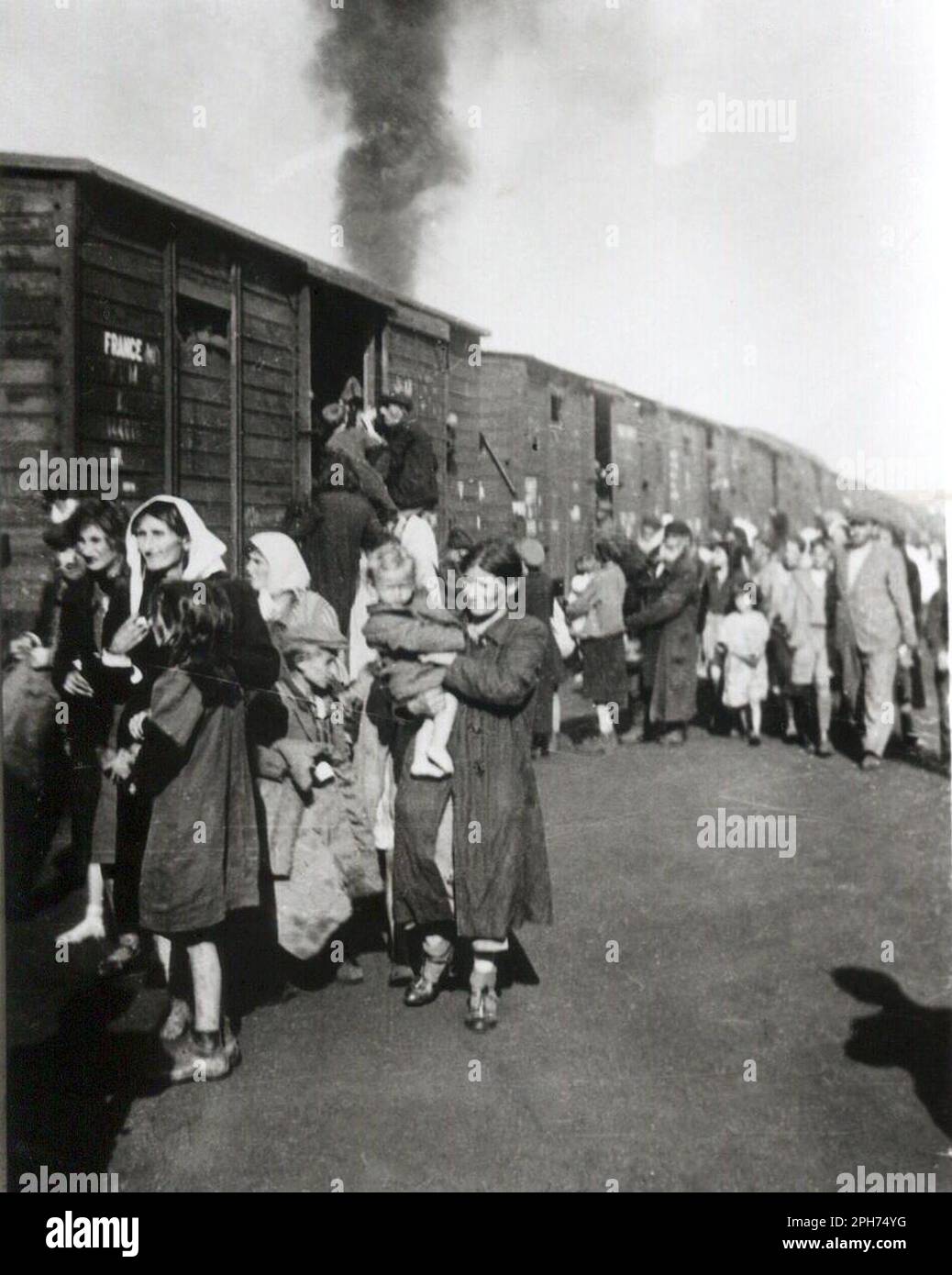 Deportation of 10,000 Polish Jews to Treblinka during the liquidation of the ghetto in Siedlce ...