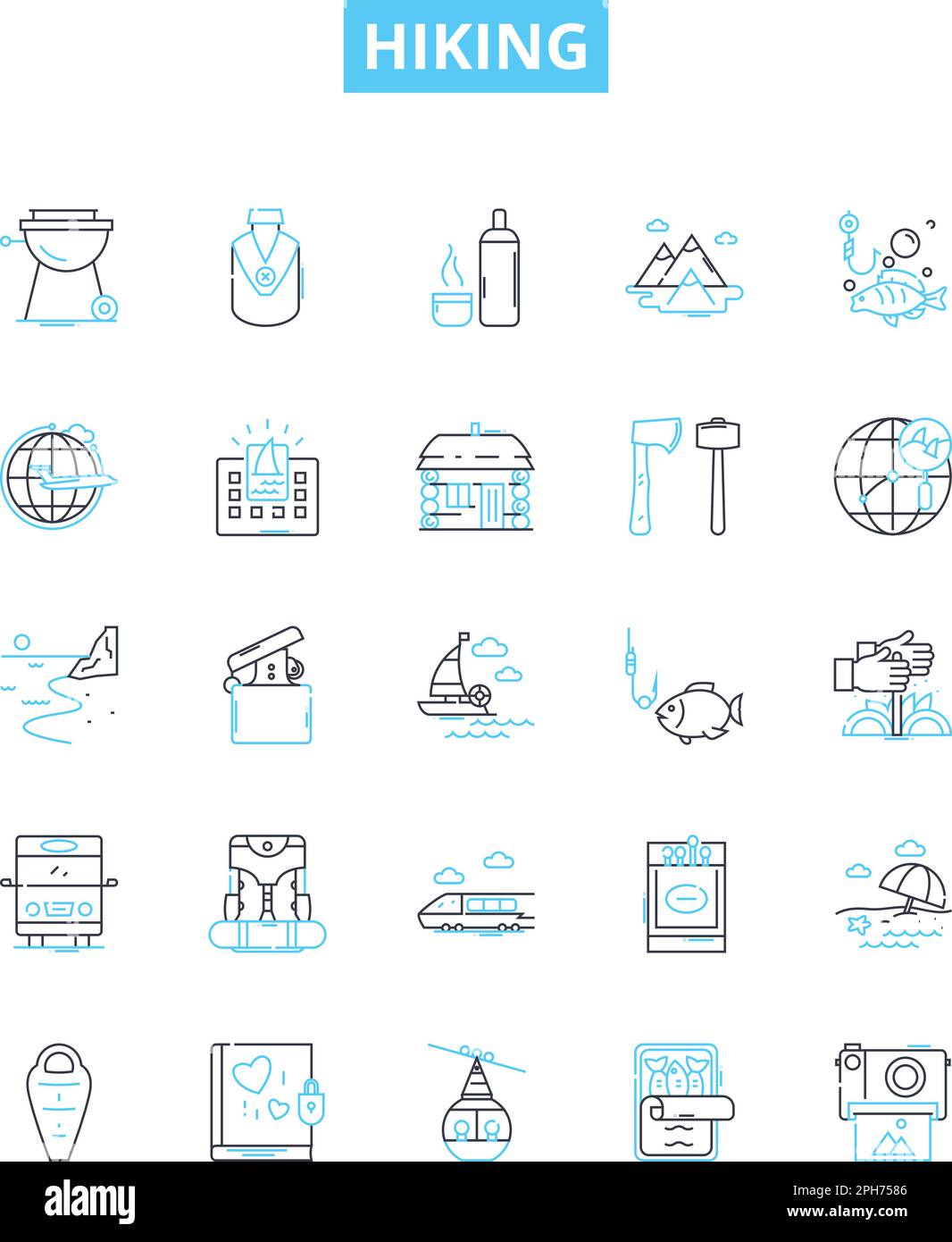 Hiking Trail Map Symbols