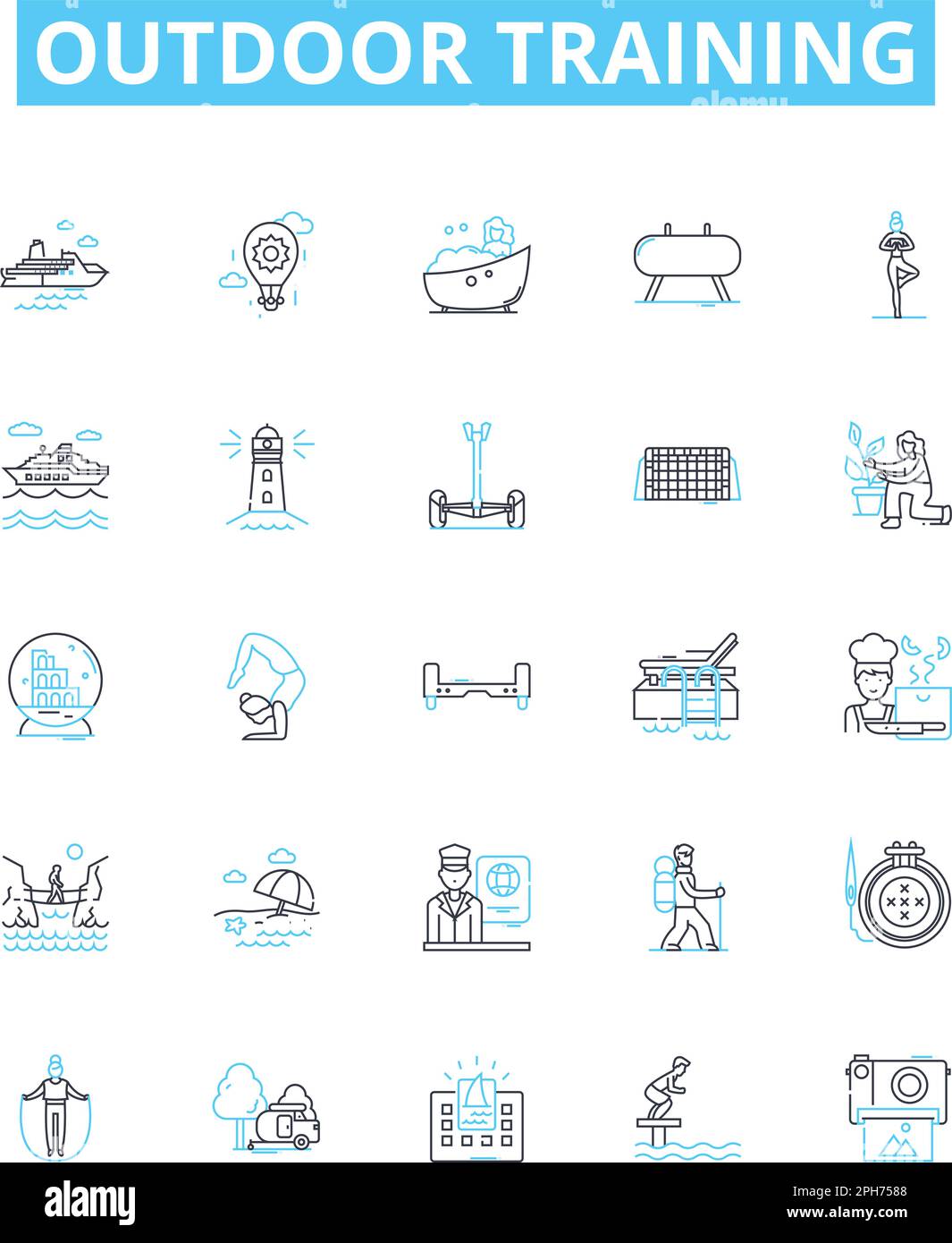 outdoor training vector line icons set. Outdoor, Training, Exercise ... outdoor training vector line icons set. Outdoor, Training, Exercise ...