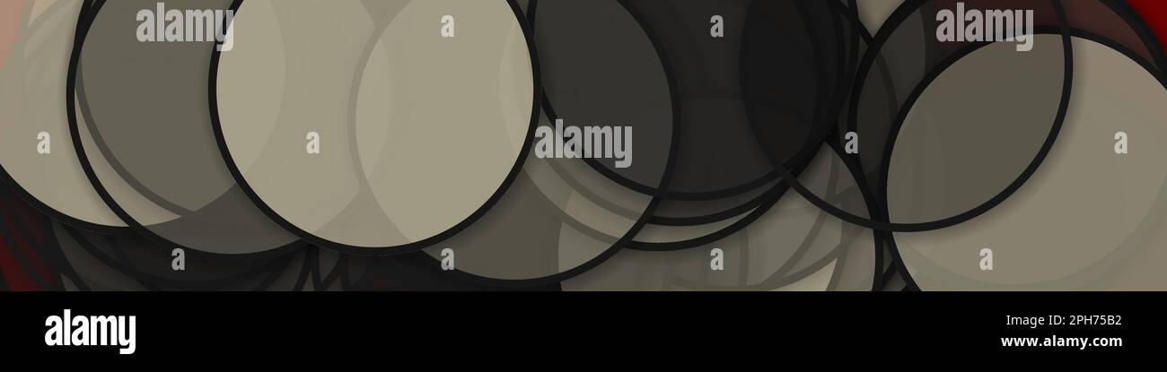 Circle shadows generative art background art illustration Stock Vector ...