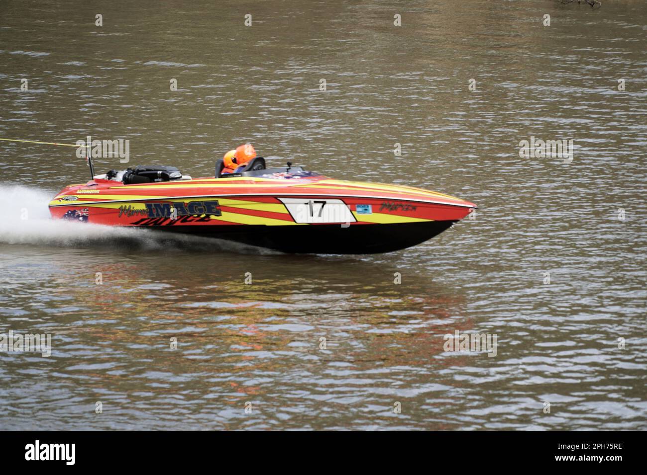 Echuca Victoria Australia, 26 March 2023, Boat Mirror Image ...
