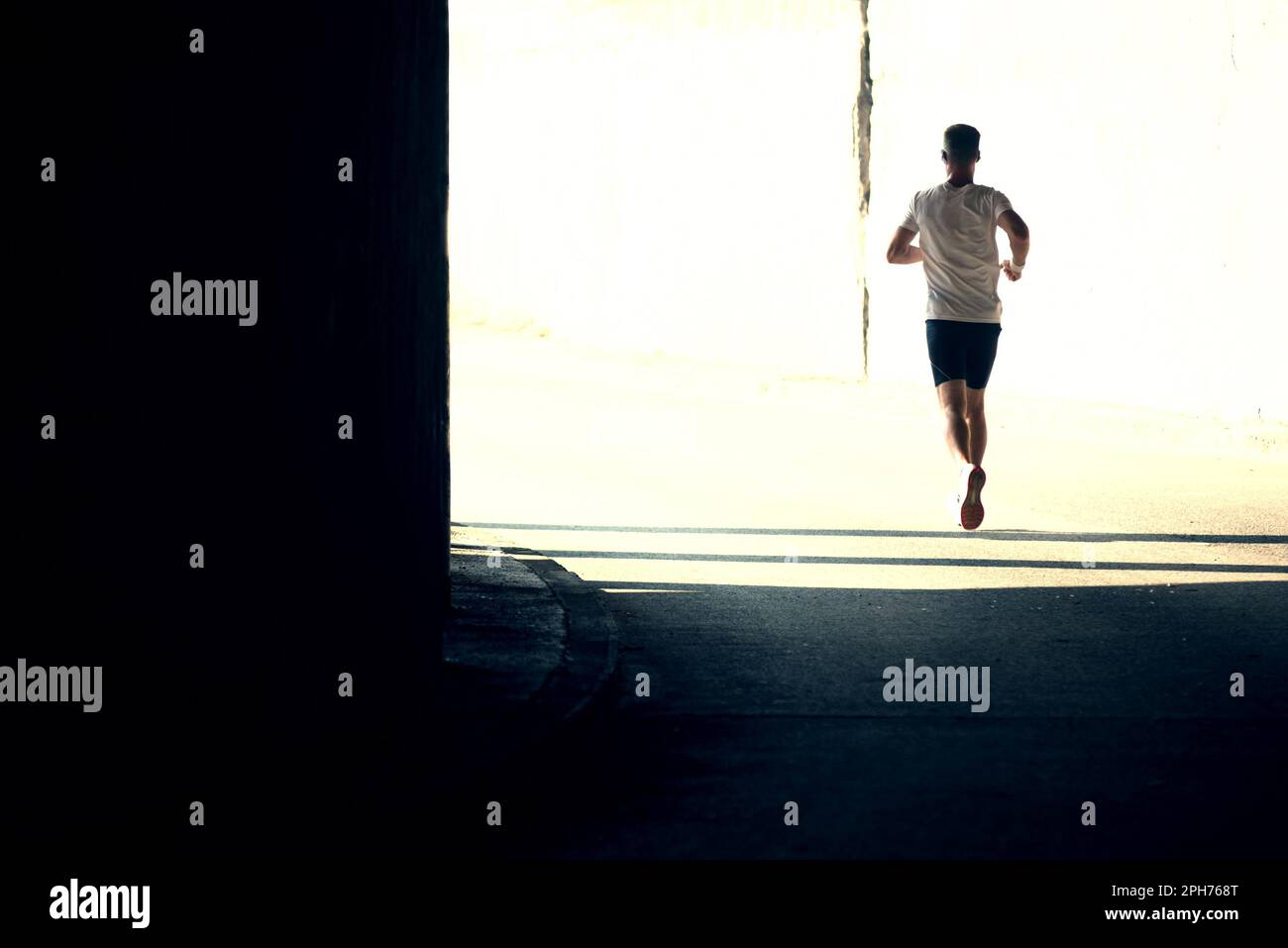 Running man black silhouette hi-res stock photography and images - Alamy