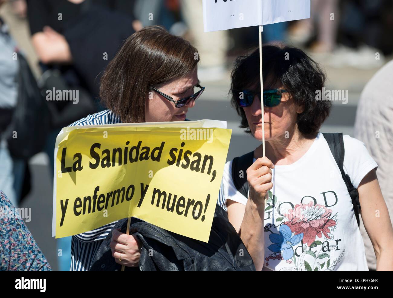 Key trade unions in Madrid, Mesa Sectorial de Sanidad, Satse, CCOO ...