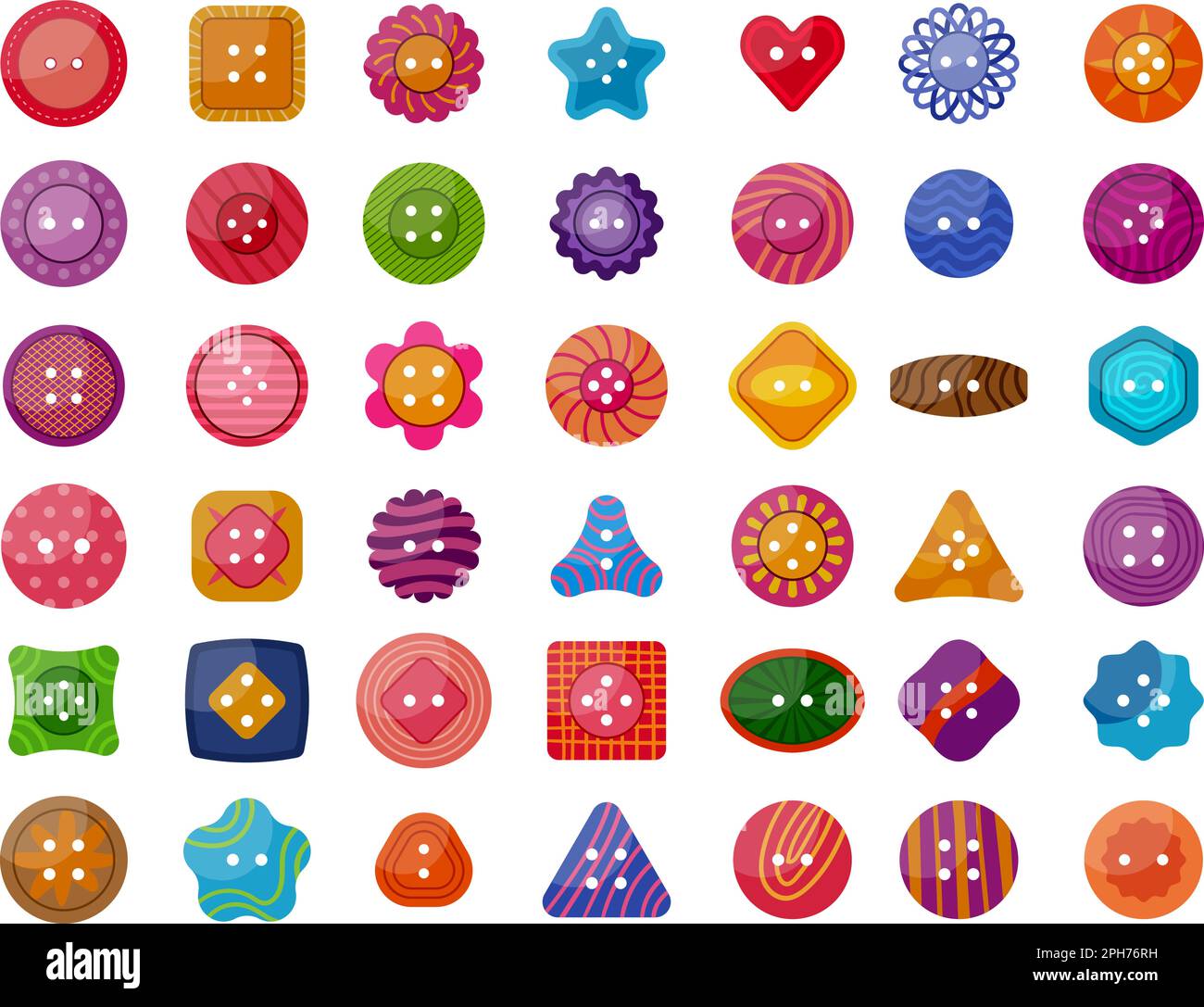 Tailor buttons. Fashioned clothes coloured buttons collection recent ...