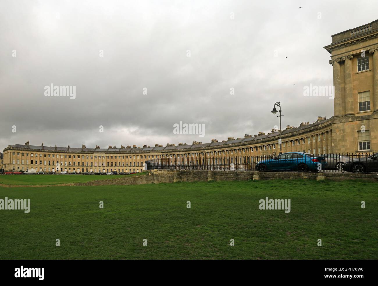 View of The Royal Crescent, Bath, England. Georgian Street. Taken March ...