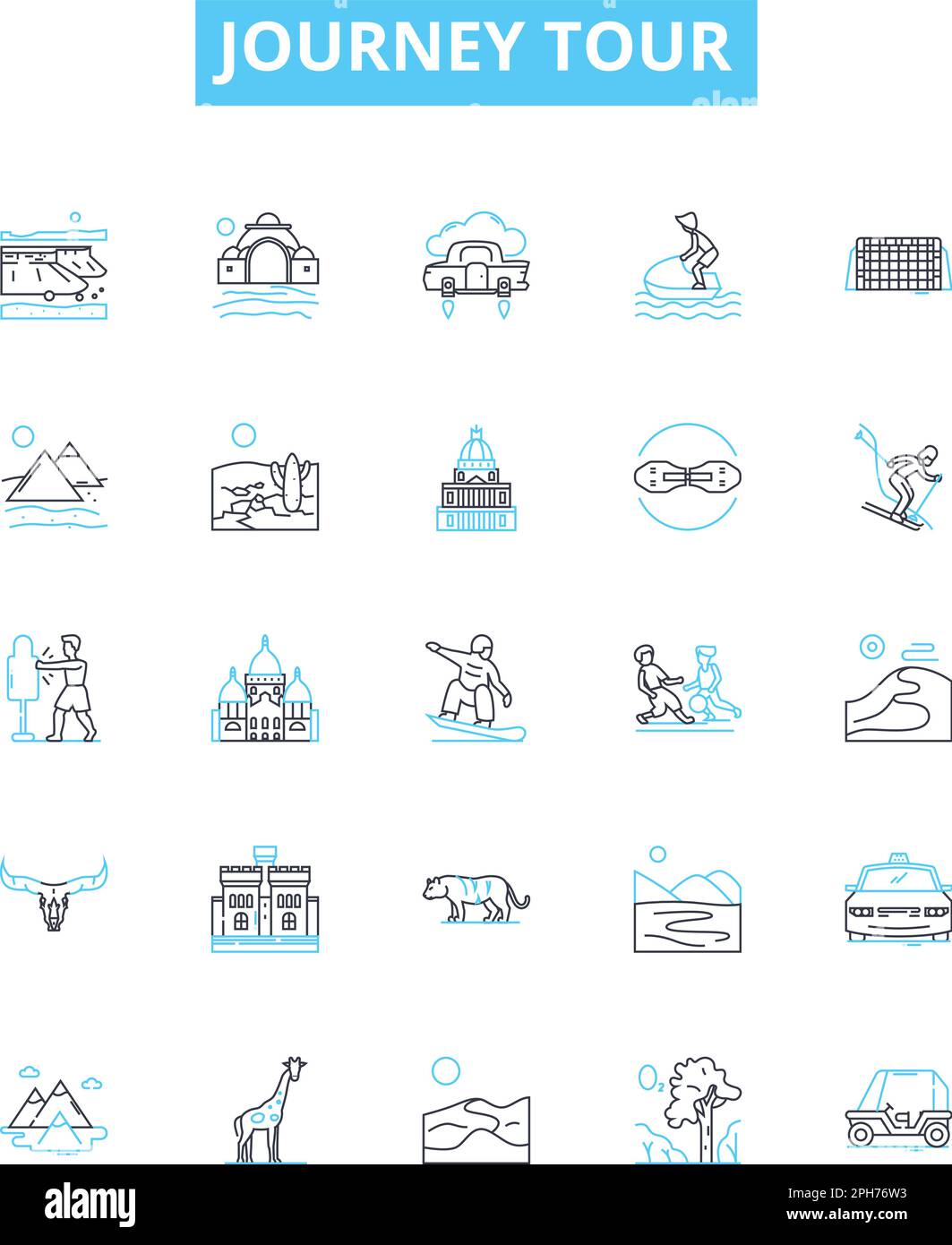 Journey tour vector line icons set. Tour, Journey, Travel, Sightseeing ...