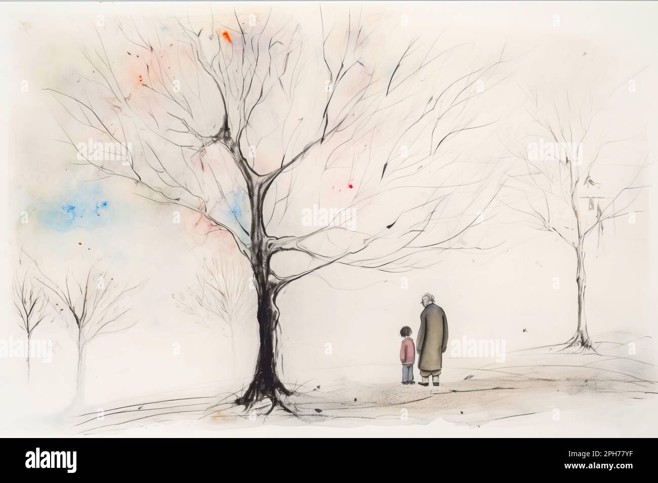 Man under tree painting hi-res stock photography and images - Alamy
