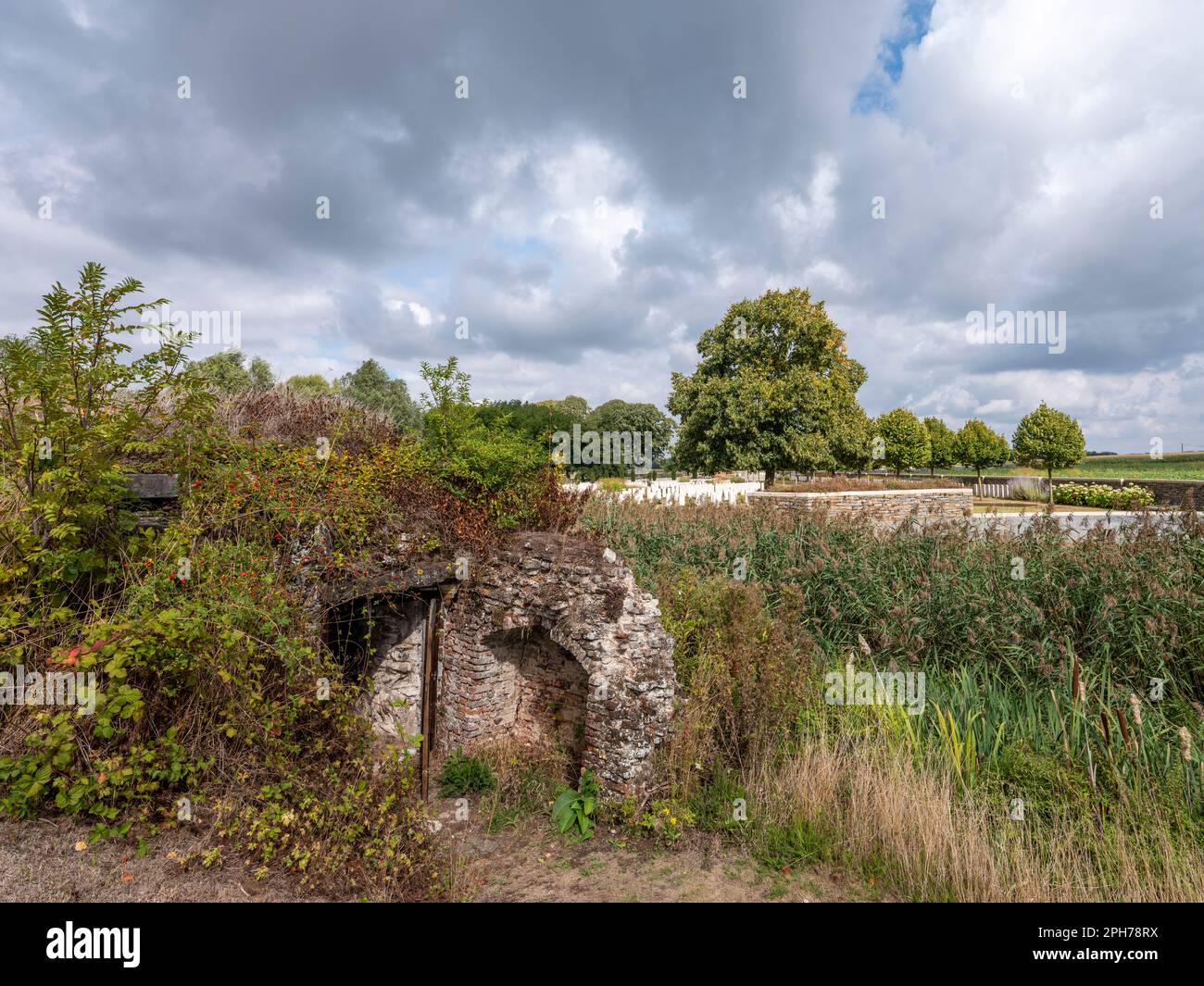 Bedford House Commonwealth War Graves Cemetery Stock Photo - Alamy