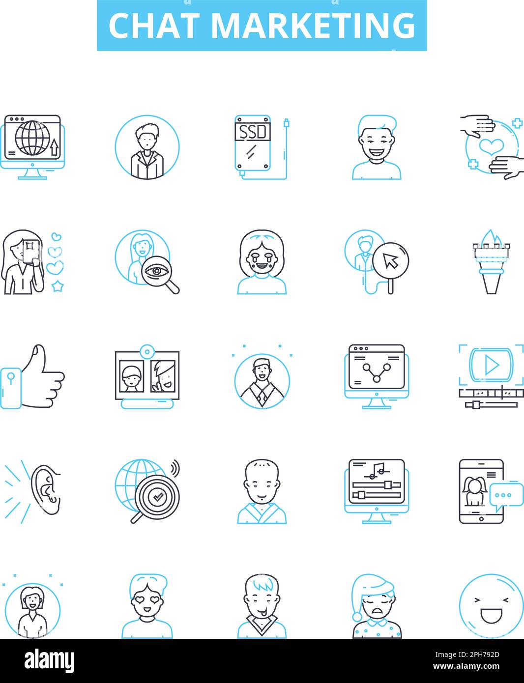 Chatbot symbols hi-res stock photography and images - Alamy