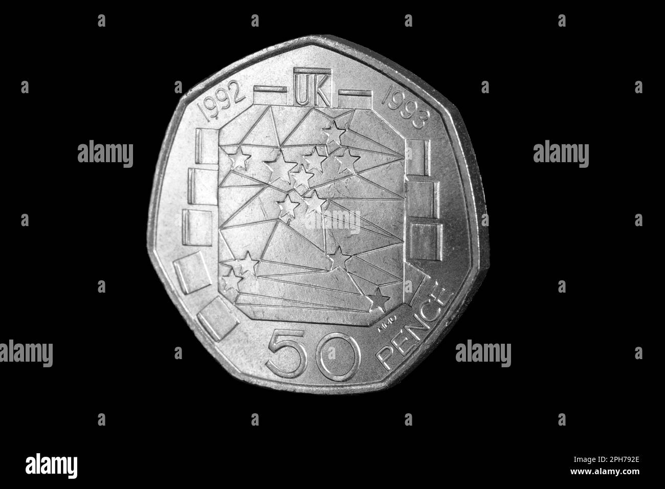 The 1992-1993 50p celebrates the UK's presidency of the European ...