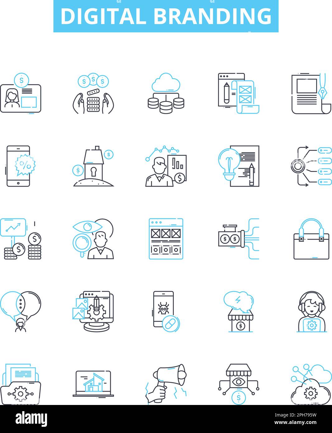 Digital platform visuals Stock Vector Images - Alamy