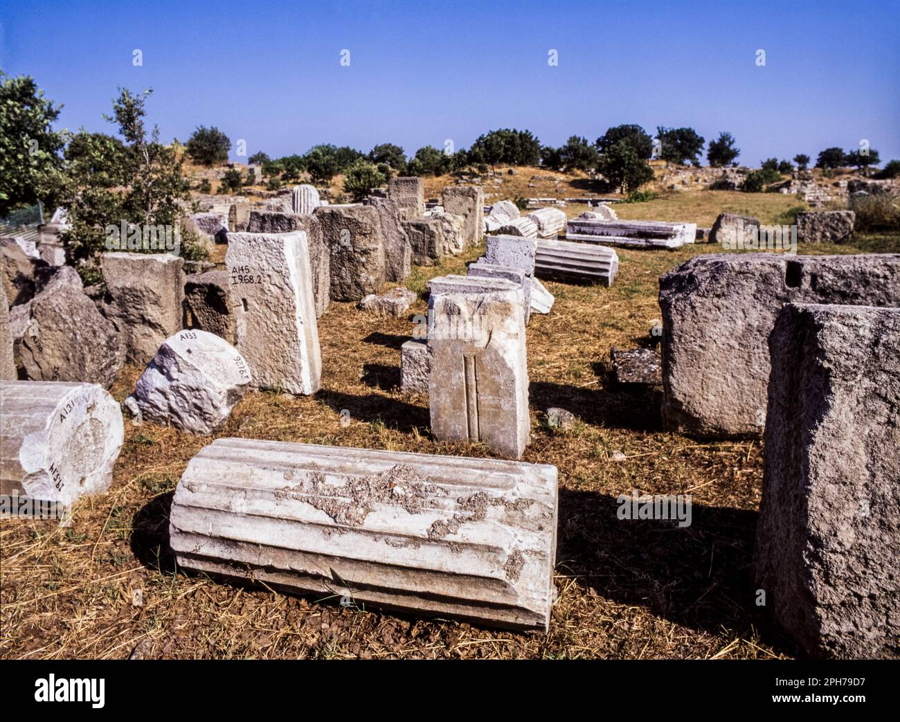 Archeological site of ancient Troy Stock Photo - Alamy