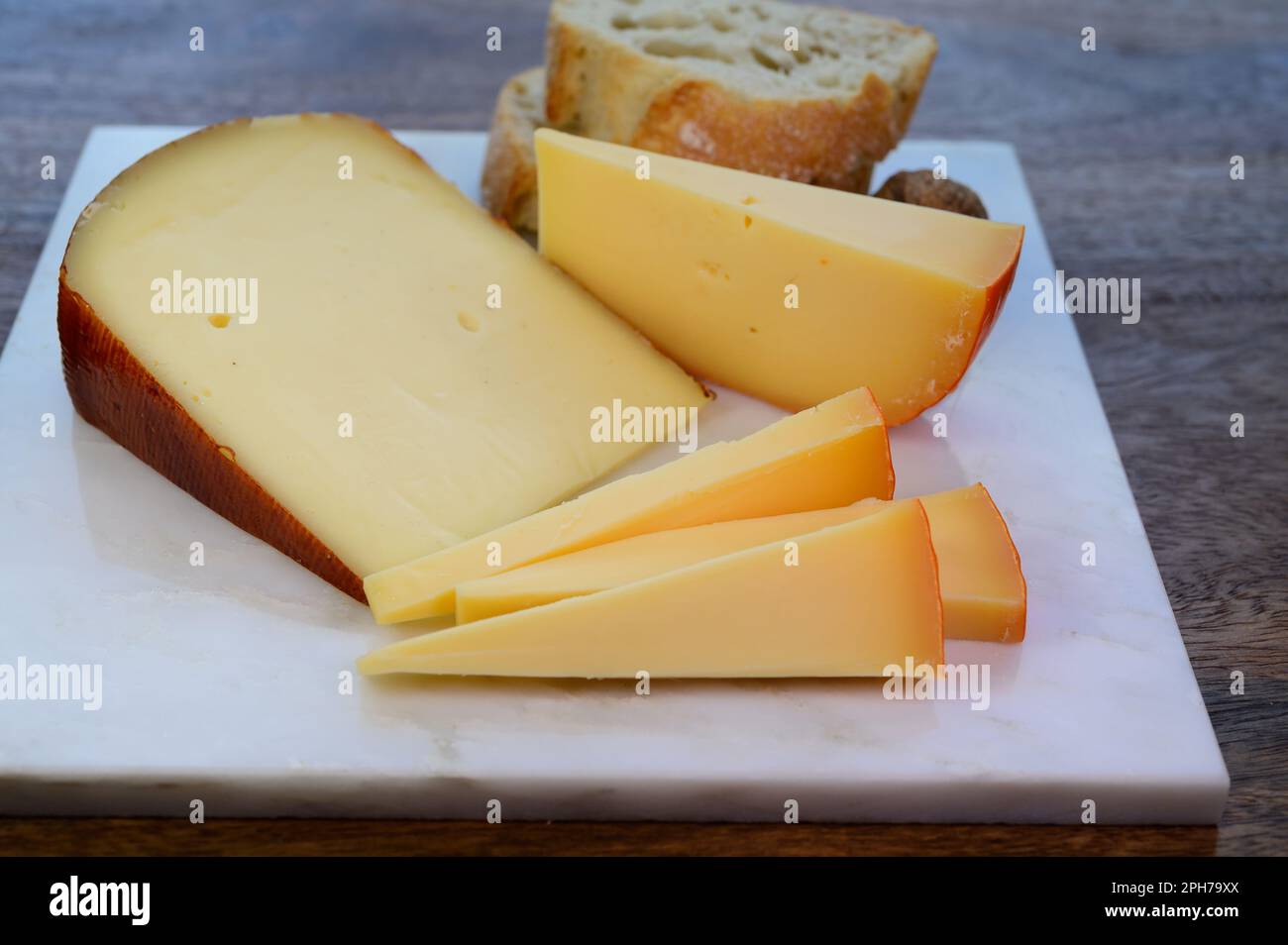 Cheese collection, tasty Belgian abbey cheeses made with brown trappist ...