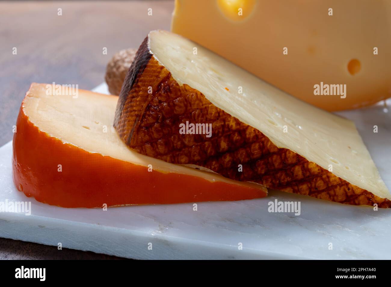 Cheese collection, tasty Belgian abbey cheeses made with brown trappist ...