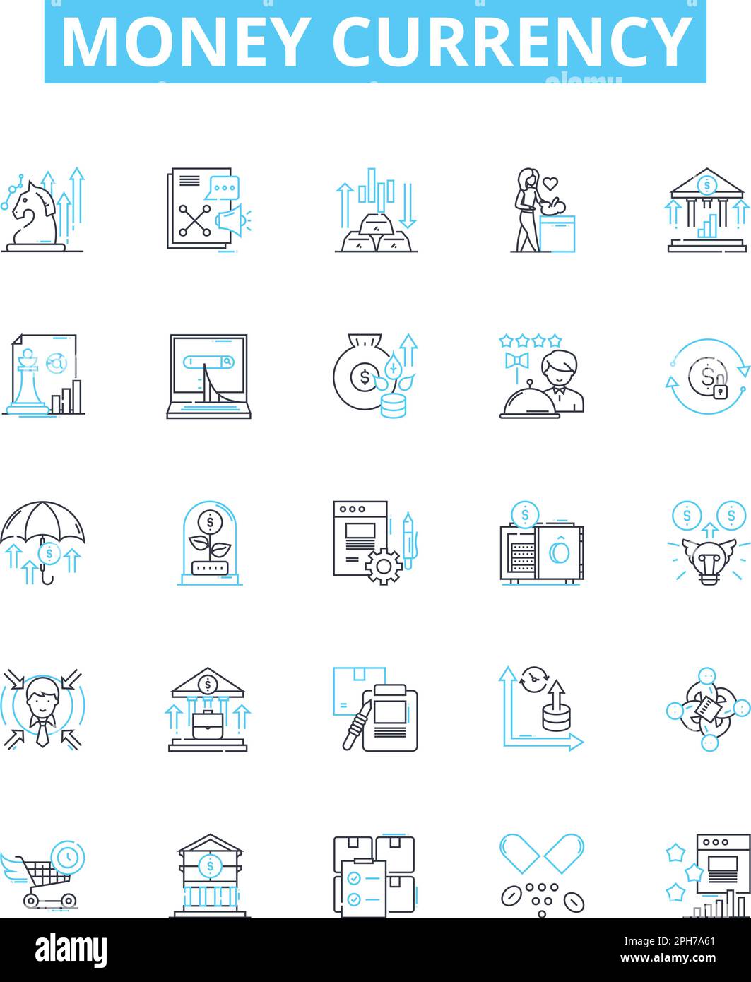 Money currency vector line icons set. Money, Currency, Dollars, Euro ... Money currency vector line icons set. Money, Currency, Dollars, Euro ...