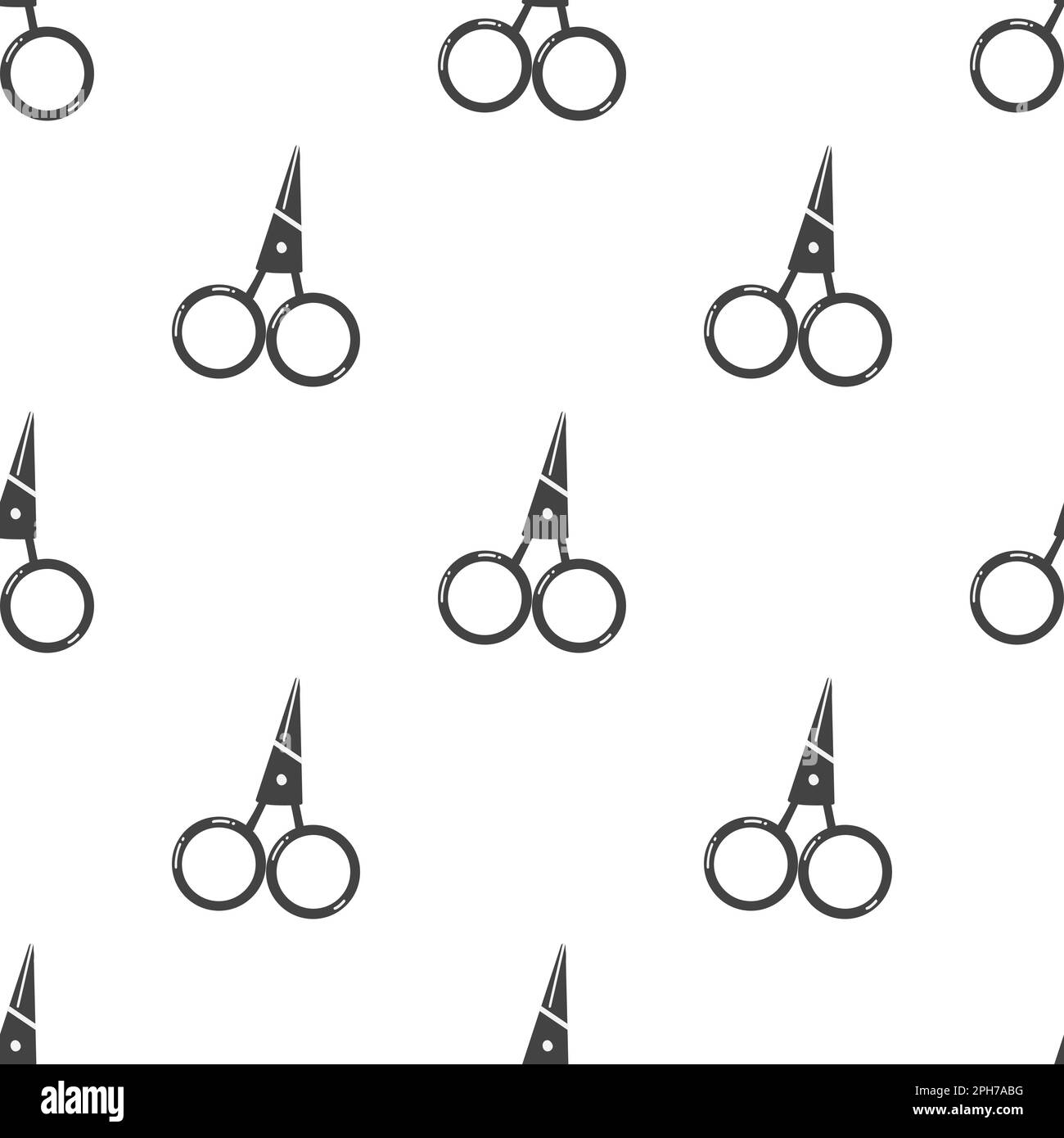 Scissors seamless pattern. Vector background for textile, wrapping paper, print, web design ...