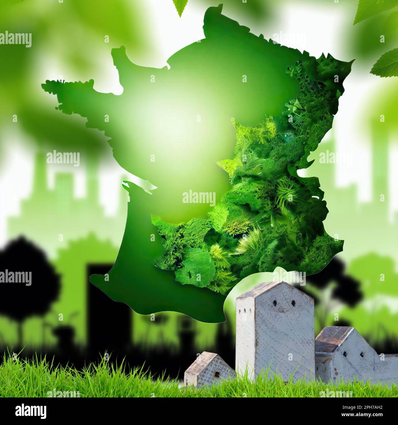 A metaphorical image with an ecological theme - representing green ...