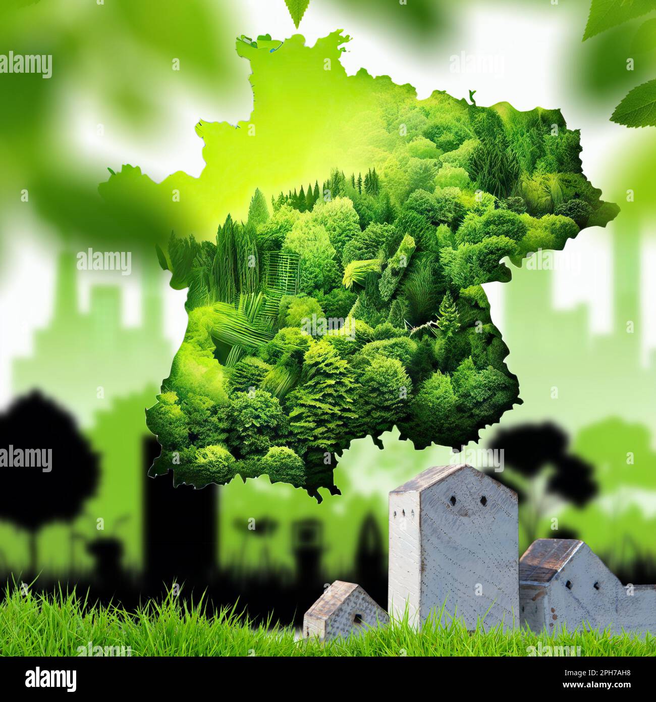 A metaphorical image with an ecological theme - representing green ...