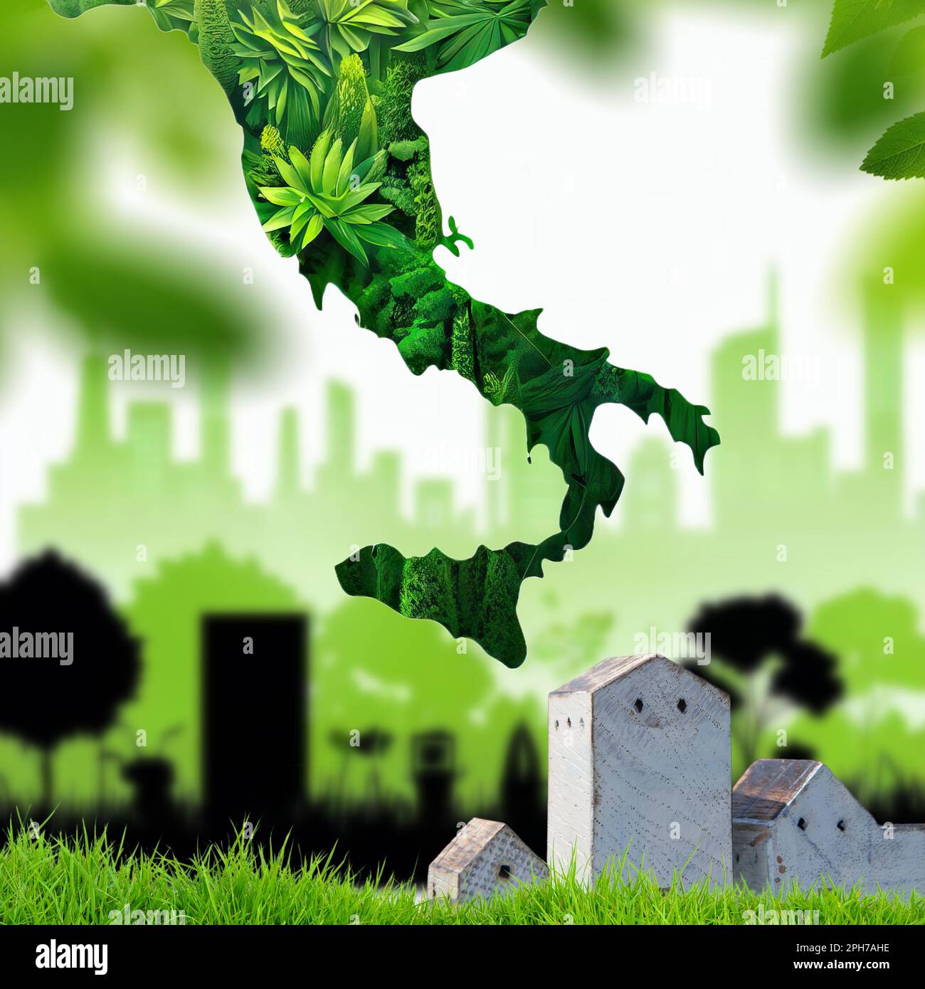 A metaphorical image with an ecological theme - representing green ...