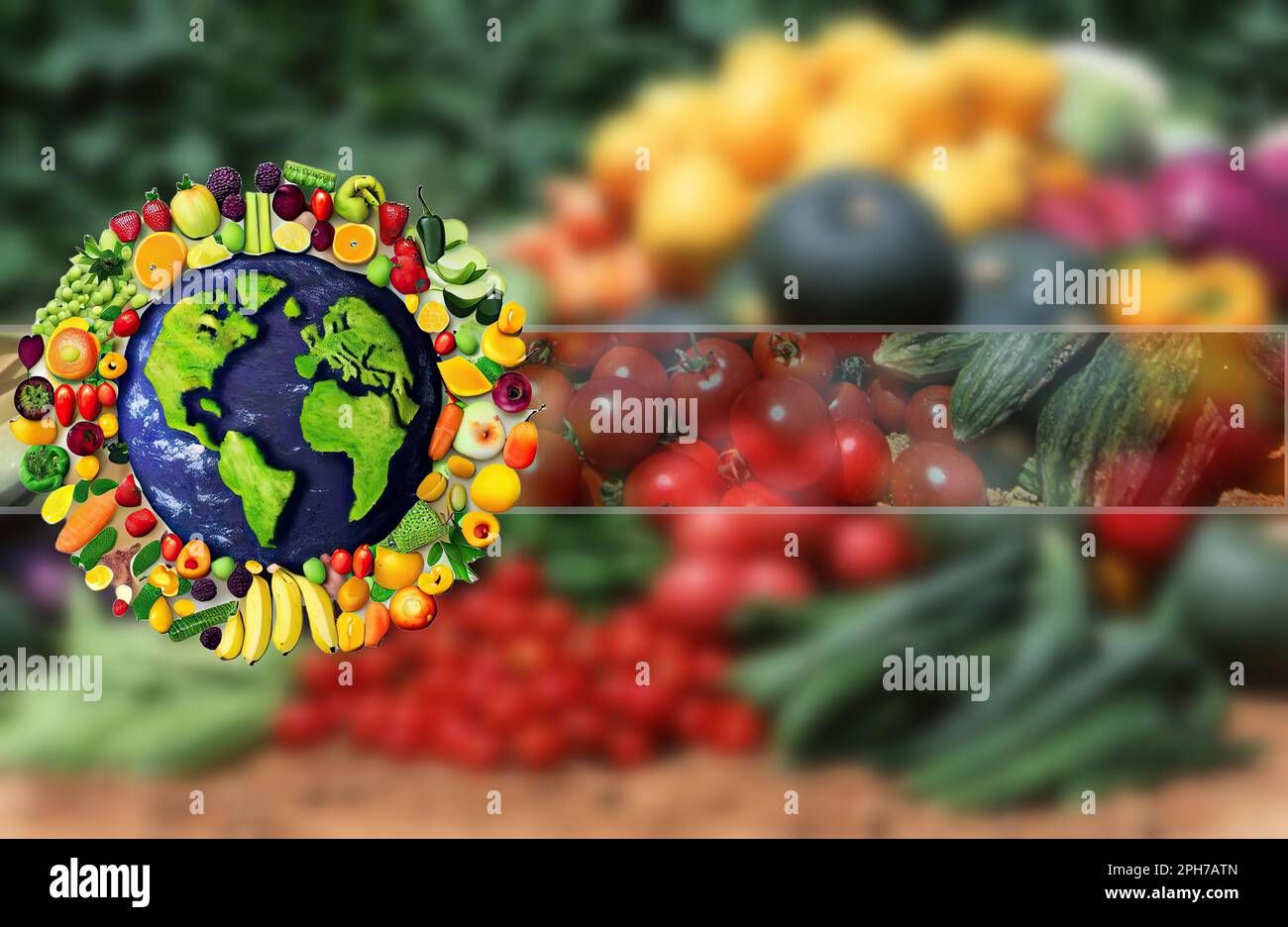 Vegan World - An image that represents a terrestrial globe made up of ...