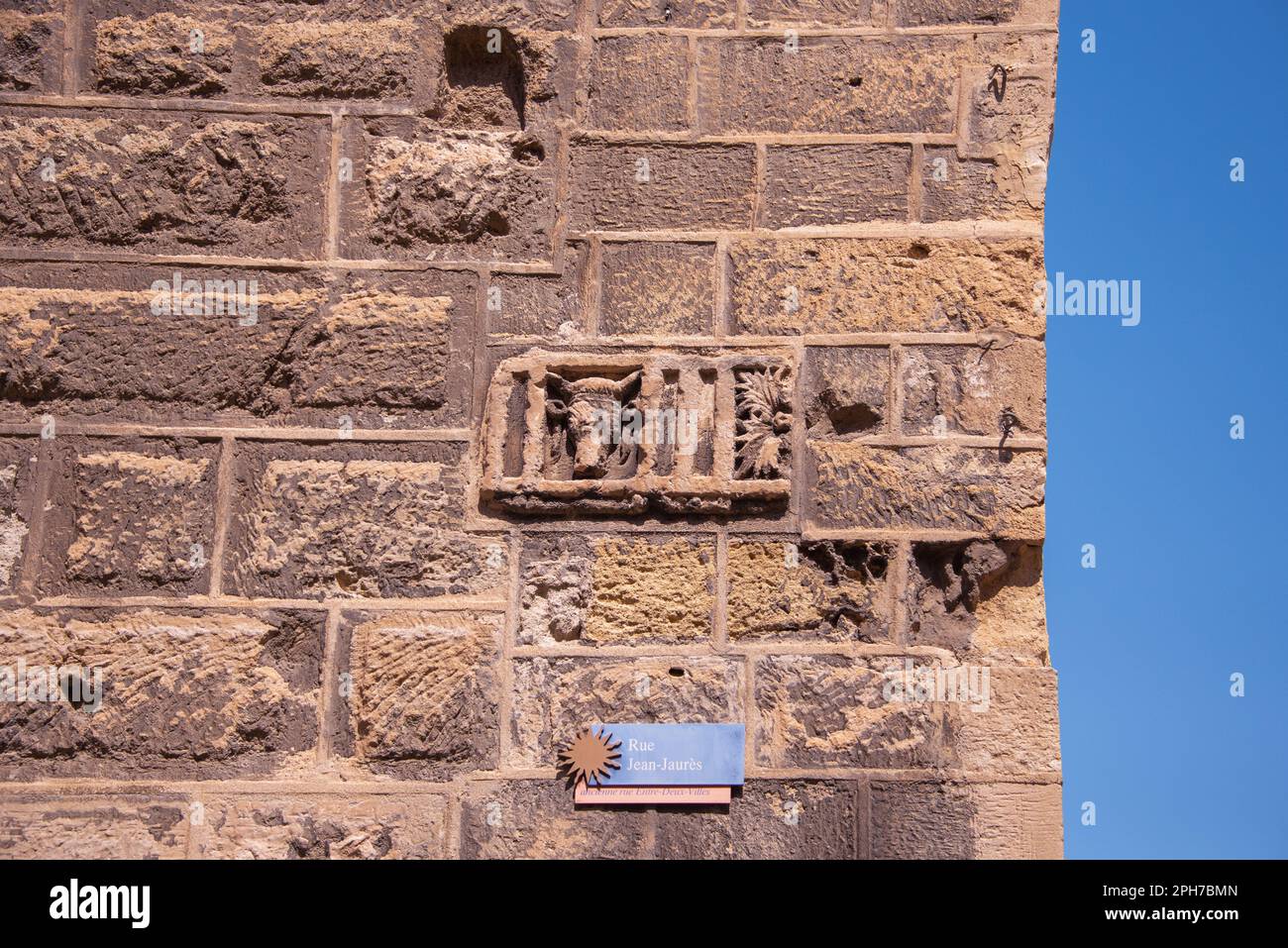 Relief stones from earlier Roman tombs were reused in the construction ...
