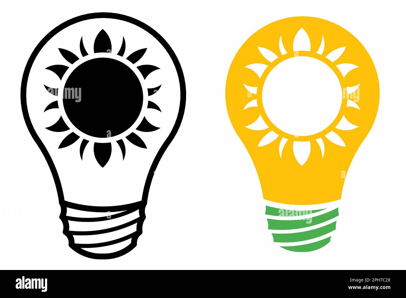 Solar powered lamp Stock Vector Images - Alamy