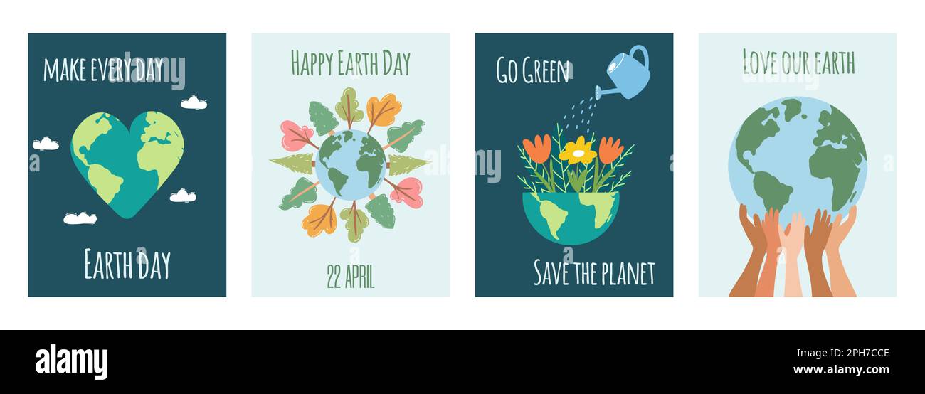 Happy Earth Day. Concept of caring for nature, environmental problems ...