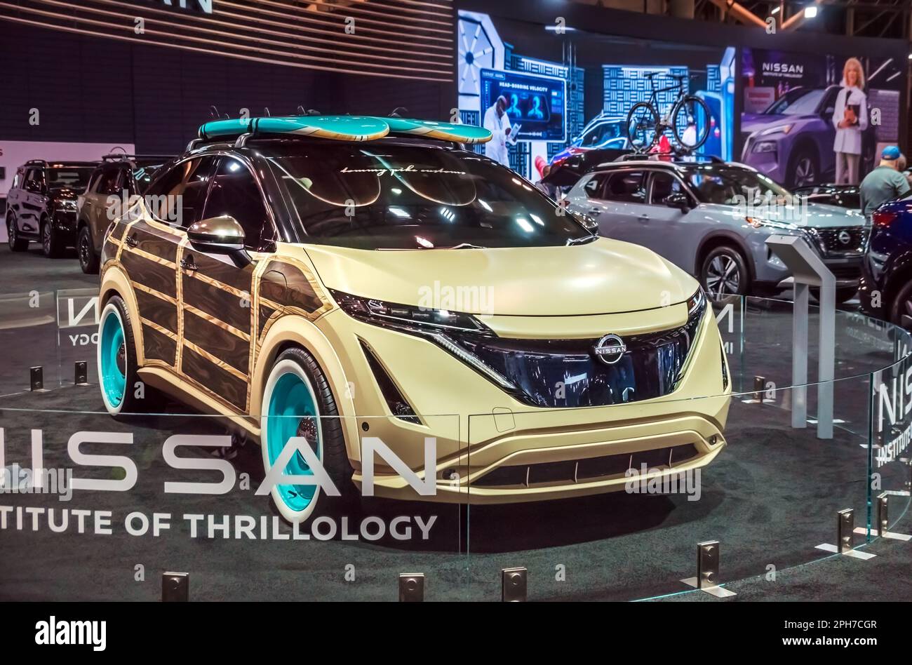 Toronto, Canada - 02 25 2023: Nissan Ariya Surfwagon concept based on ...