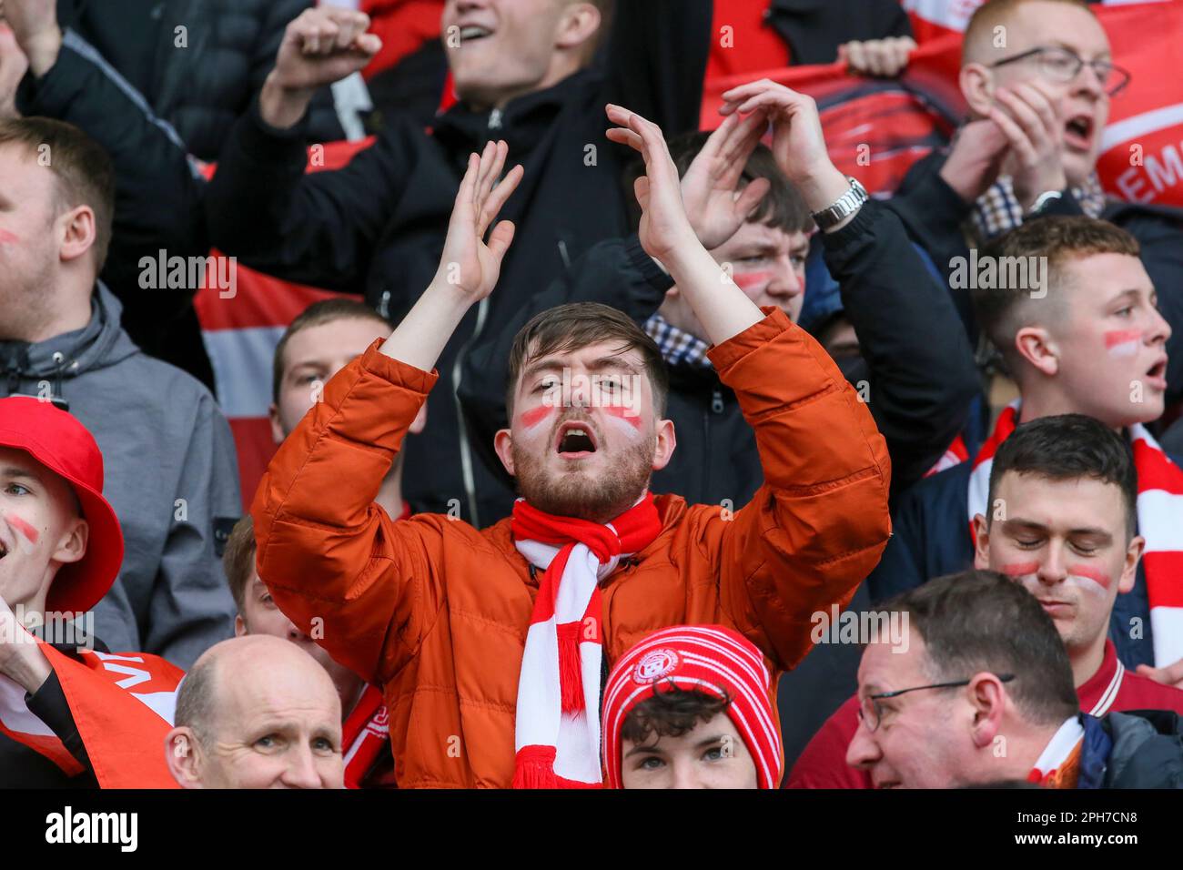 Falkirk, UK. 26th Mar, 2023. UK. The SPFL Trust Trophy Final between ...